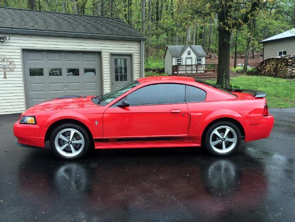 2003 Red Ford Mustang Mach 1