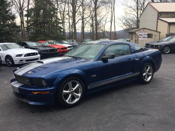 2008 Blue Ford Mustang Shelby GT with Manual Transmission