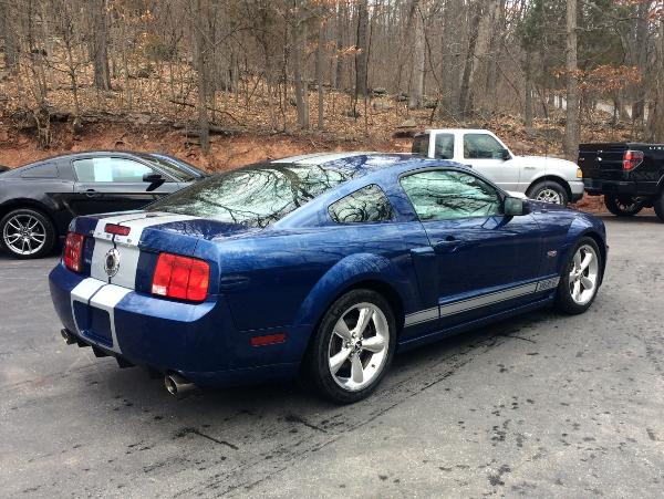 2008 Blue Ford Mustang Shelby GT with Manual Transmission