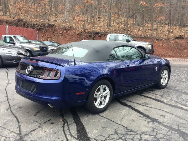 2014 Blue Mustang Convertible w/ Black Top